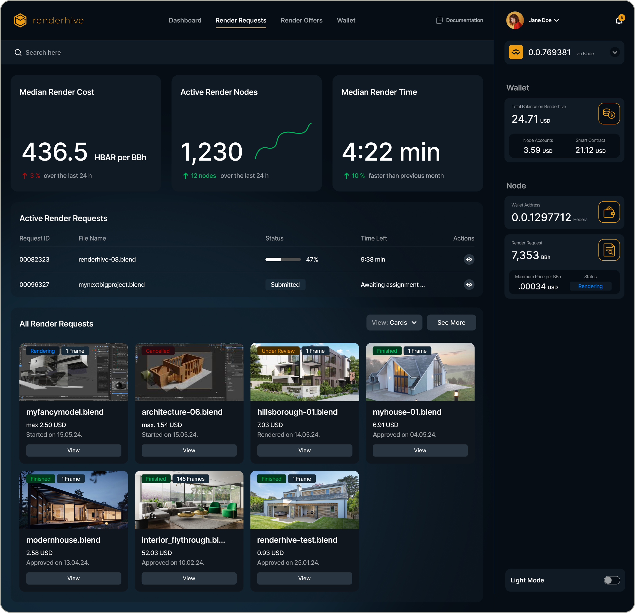 Renderhive – Crowdrendering for Blender